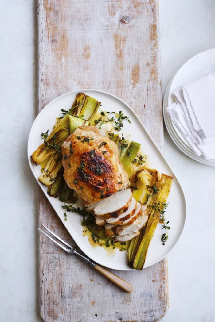 Lemon-Brined Turkey Breast With Caramelised Thyme Leeks Recipe - Miele AU