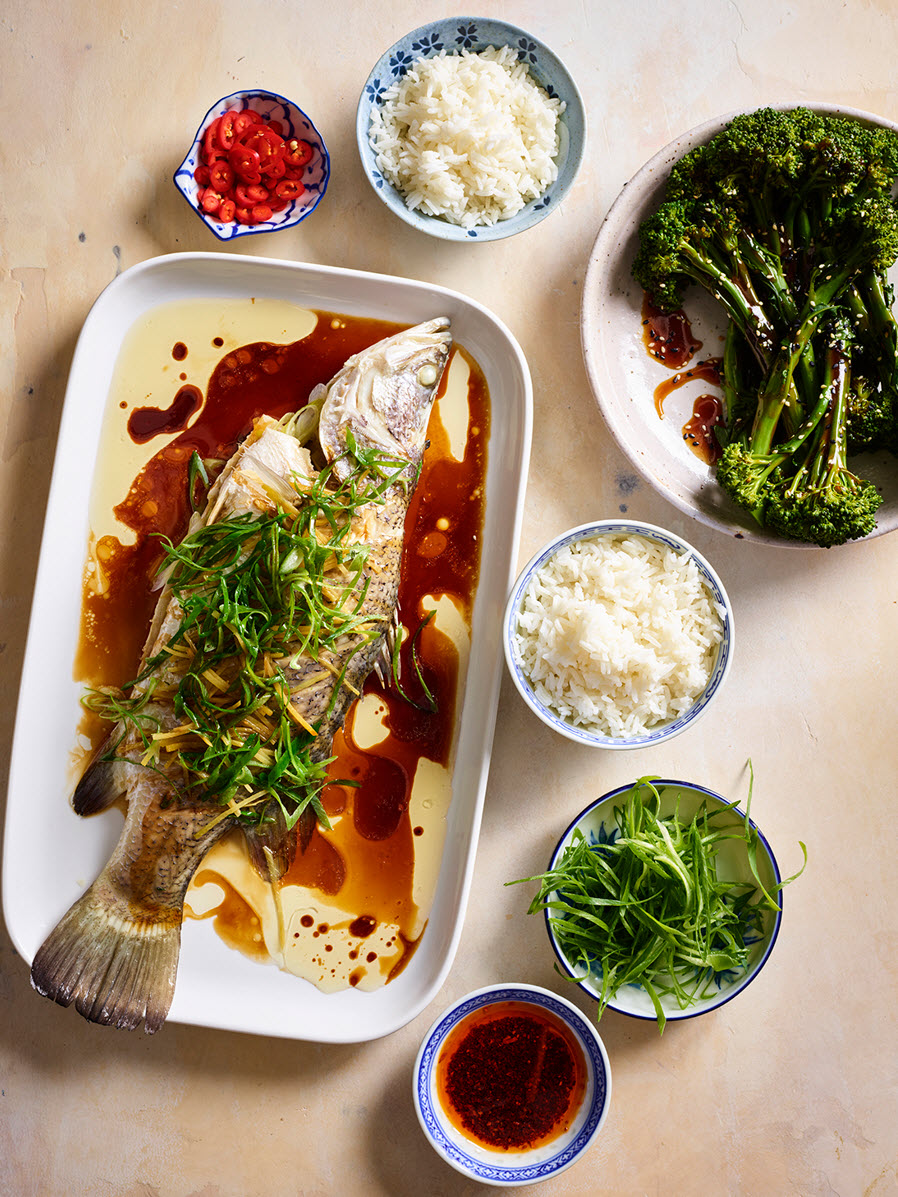 Asian Steamed Fish In Oven