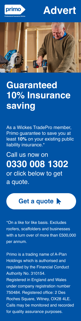 Primo | TradePro Rewards | Wickes | Wickes.co.uk