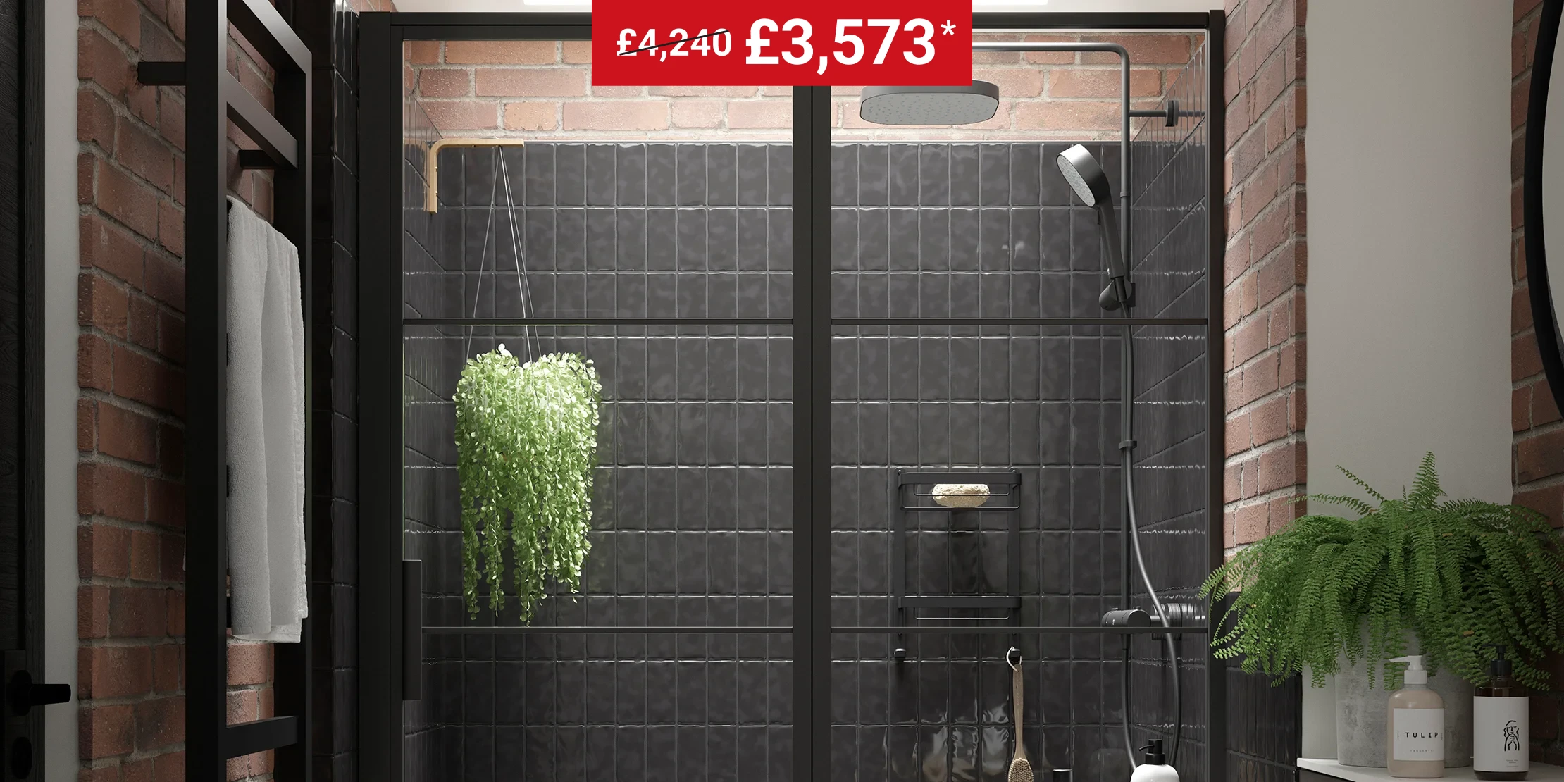 Brick Lane | Wickes Bespoke Bathrooms | Wickes.co.uk | Wickes.co.uk