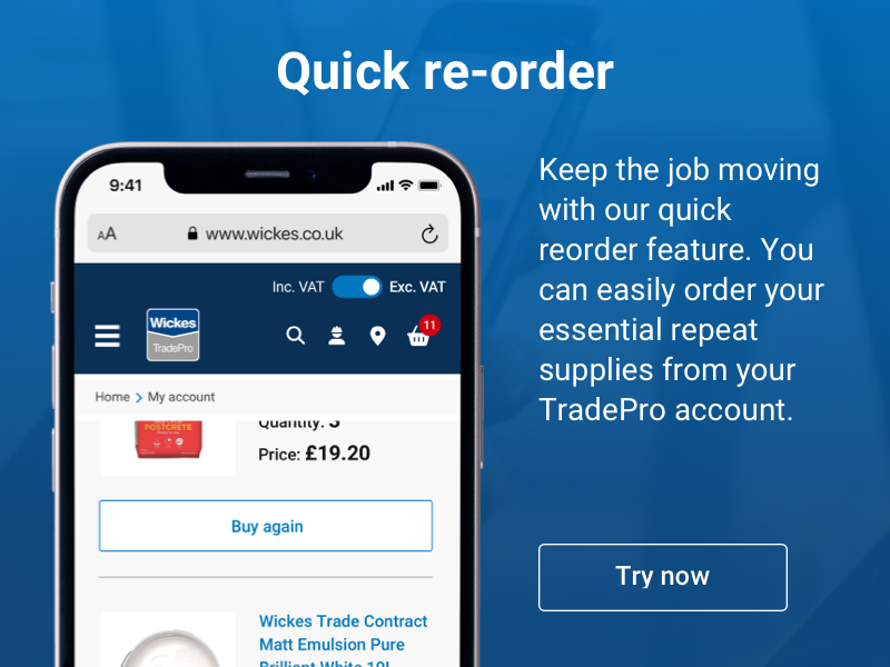 Improvements to TradePro | Wickes.co.uk