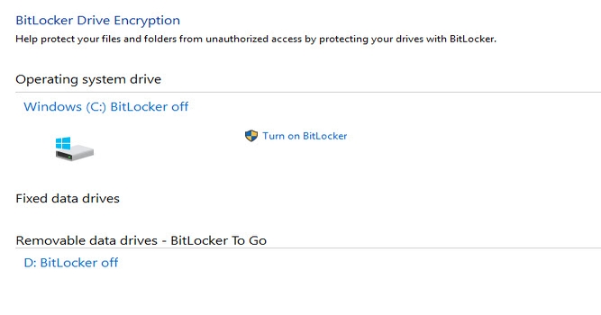 Identifying BitLocker Encryption per Drive