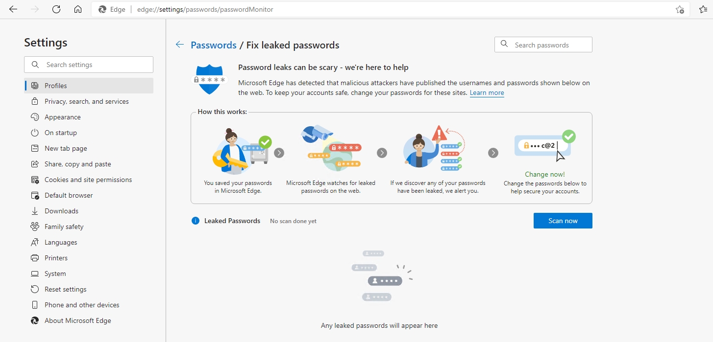 How to Use Microsoft Edge Password Monitor