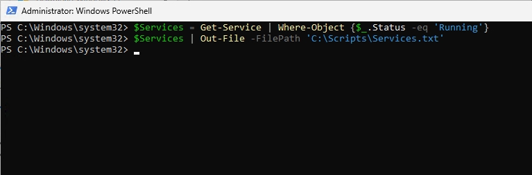 How To Write PowerShell Output to a File