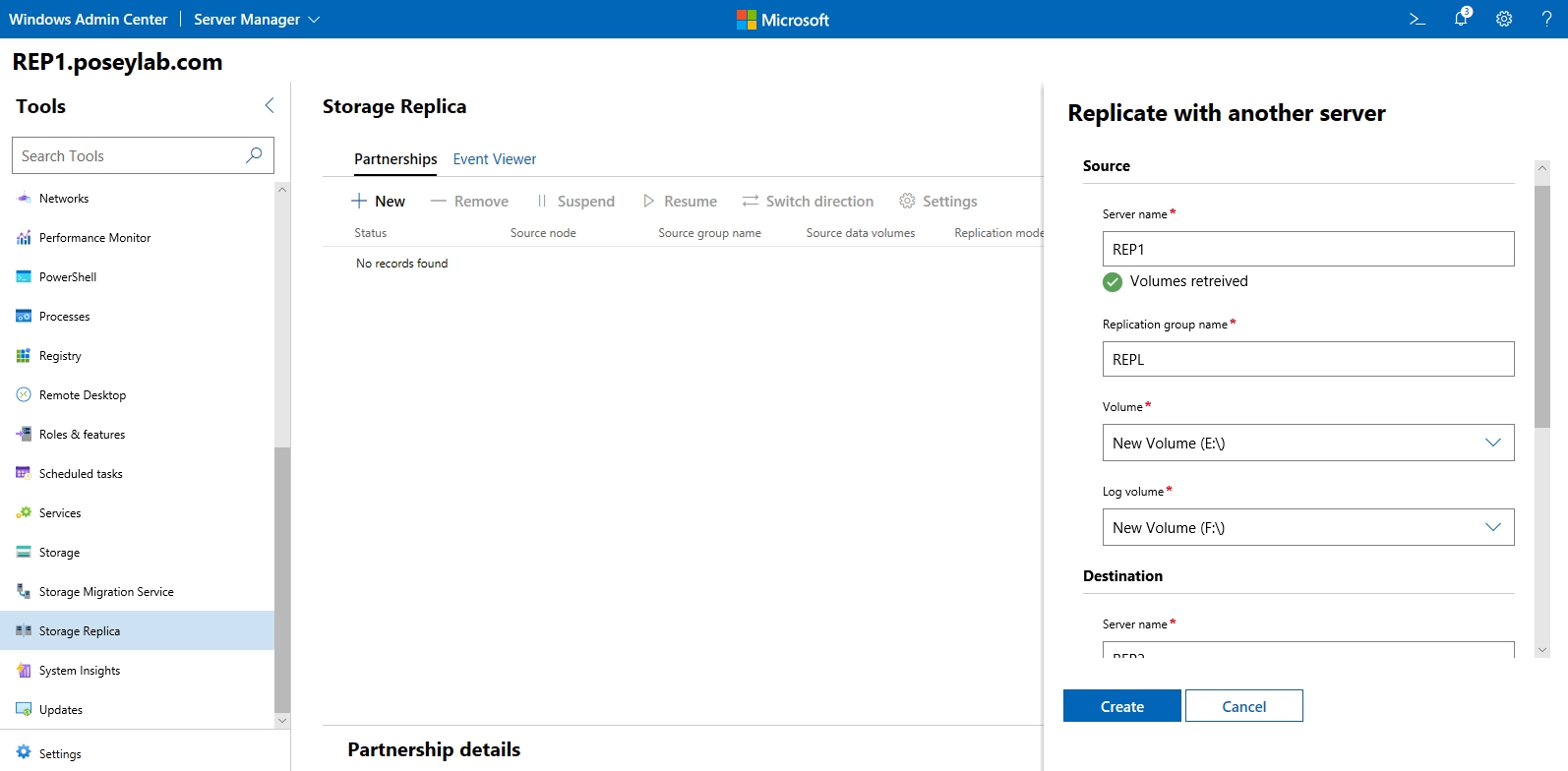 How to Set up Windows Storage Replication