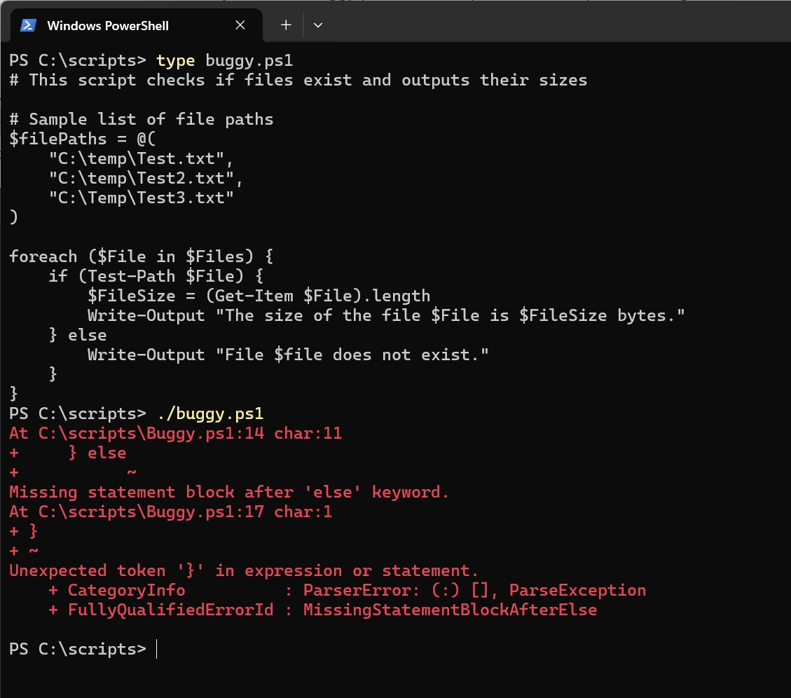 Using ChatGPT as a PowerShell Debugging Tool