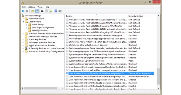 Changing UAC Behavior for Windows Server 2012 R2 and Windows 8.1