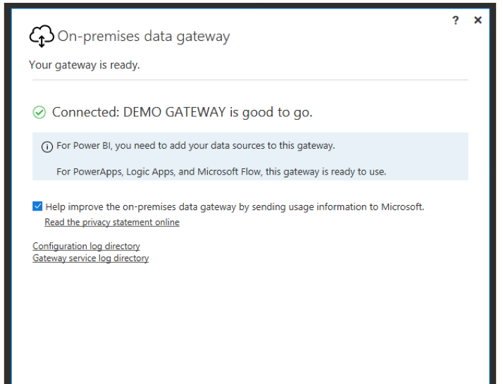 Power BI Connected to On-Premises Data