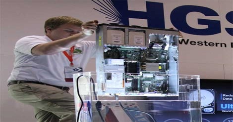 Swimming Storage: Helium Hard Drives Use Immersion Cooling