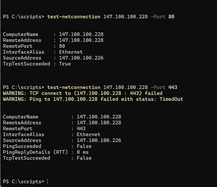 Test-NetConnection Cmdlet: A PowerShell-Based Ping Alternative Test-NetConnection Cmdlet: A PowerShell-Based Ping Alternative