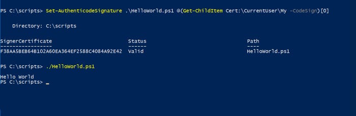 How To Sign Powershell Scripts Part 3