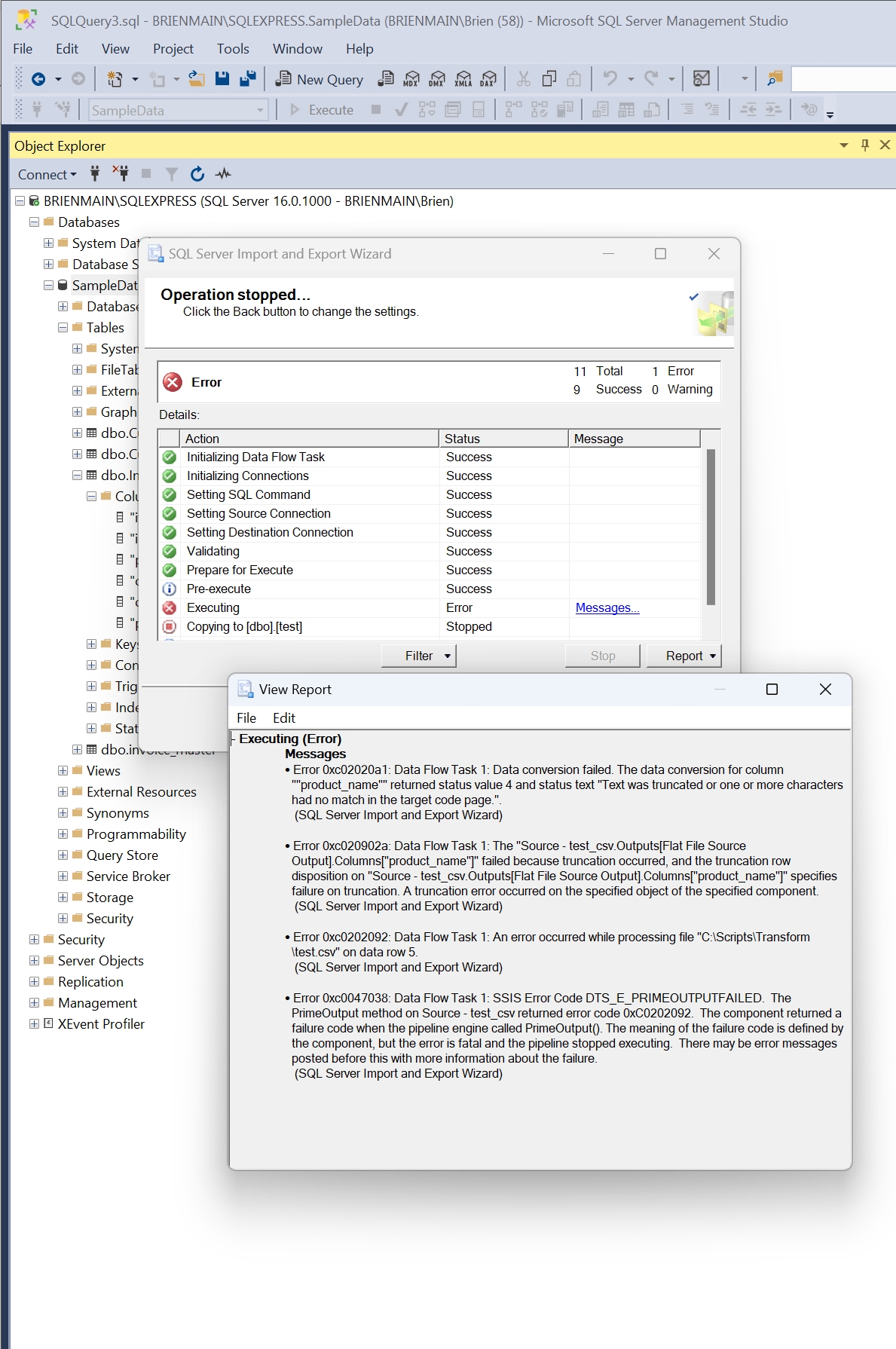 Performing a Bulk Insert in SQL Server