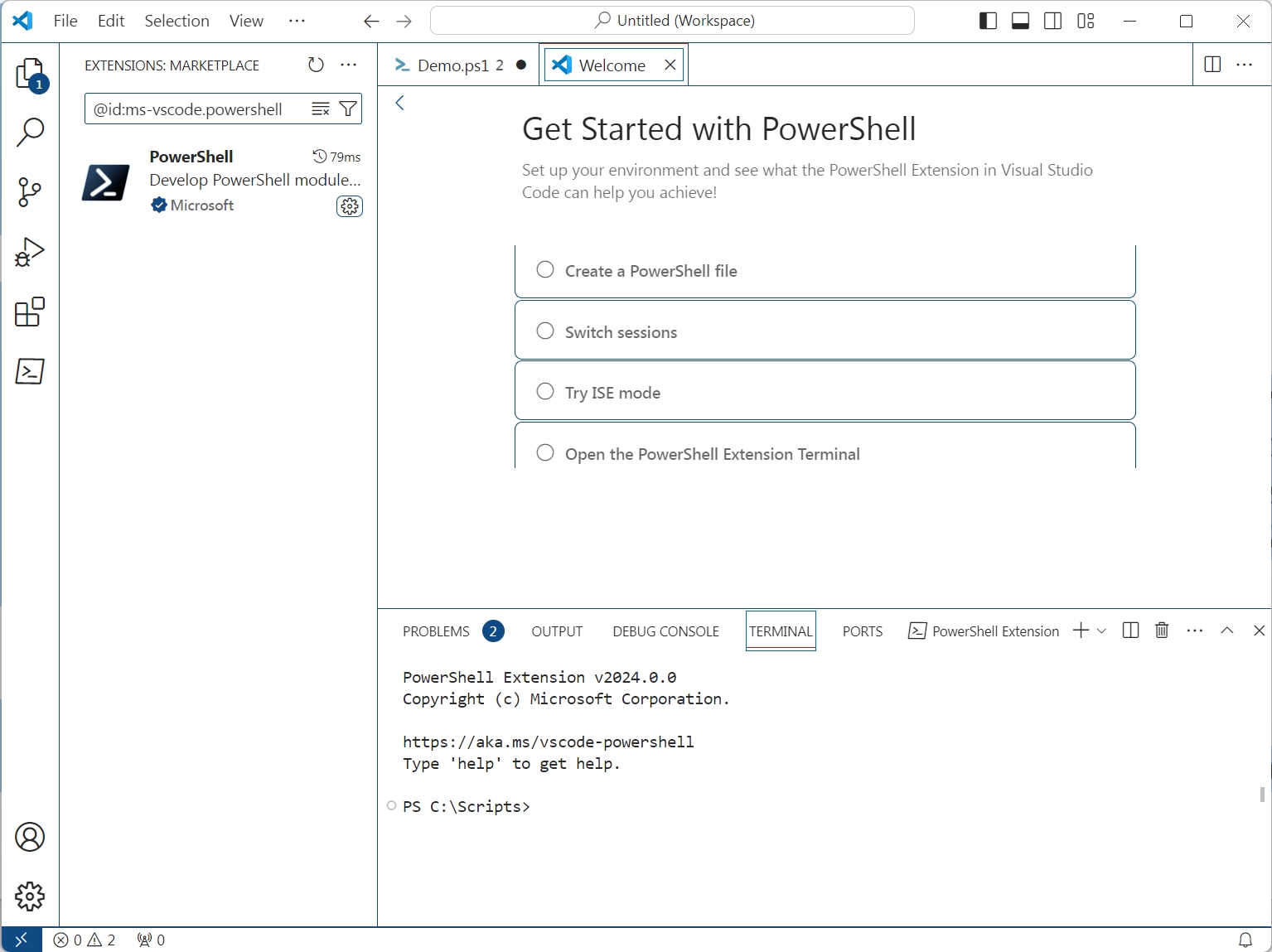 Visual Studio Code as a PowerShell ISE Alternative