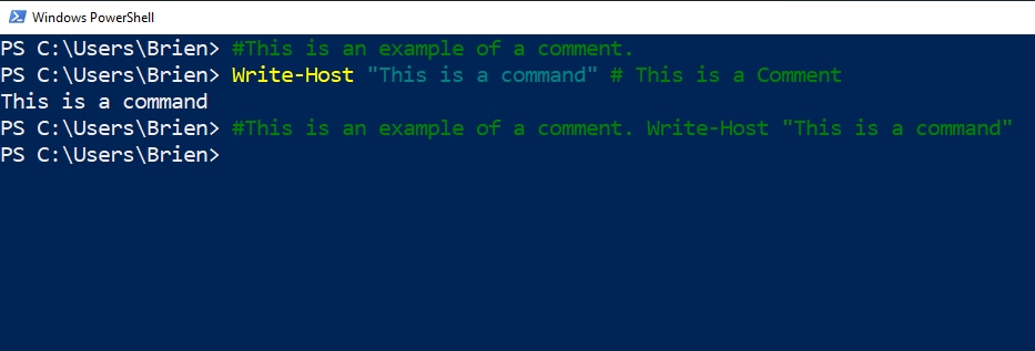 How To Use PowerShell Comments