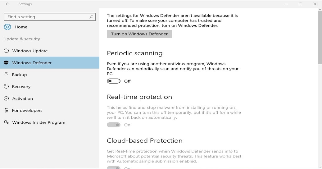 What is Windows 10 Anniversary Edition’s Limited Periodic Scan?