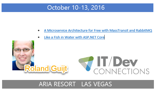 IT/Dev Connections 2016 Speaker Highlight: Roland Guijt