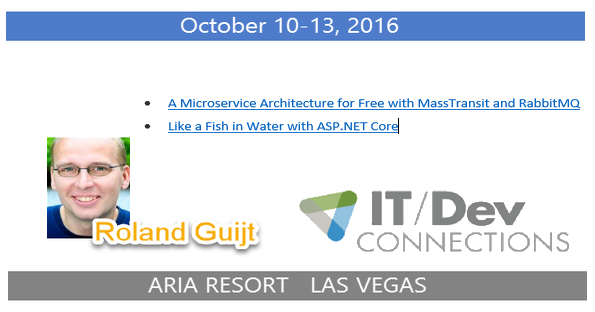 IT/Dev Connections 2016 Speaker Highlight: Roland Guijt