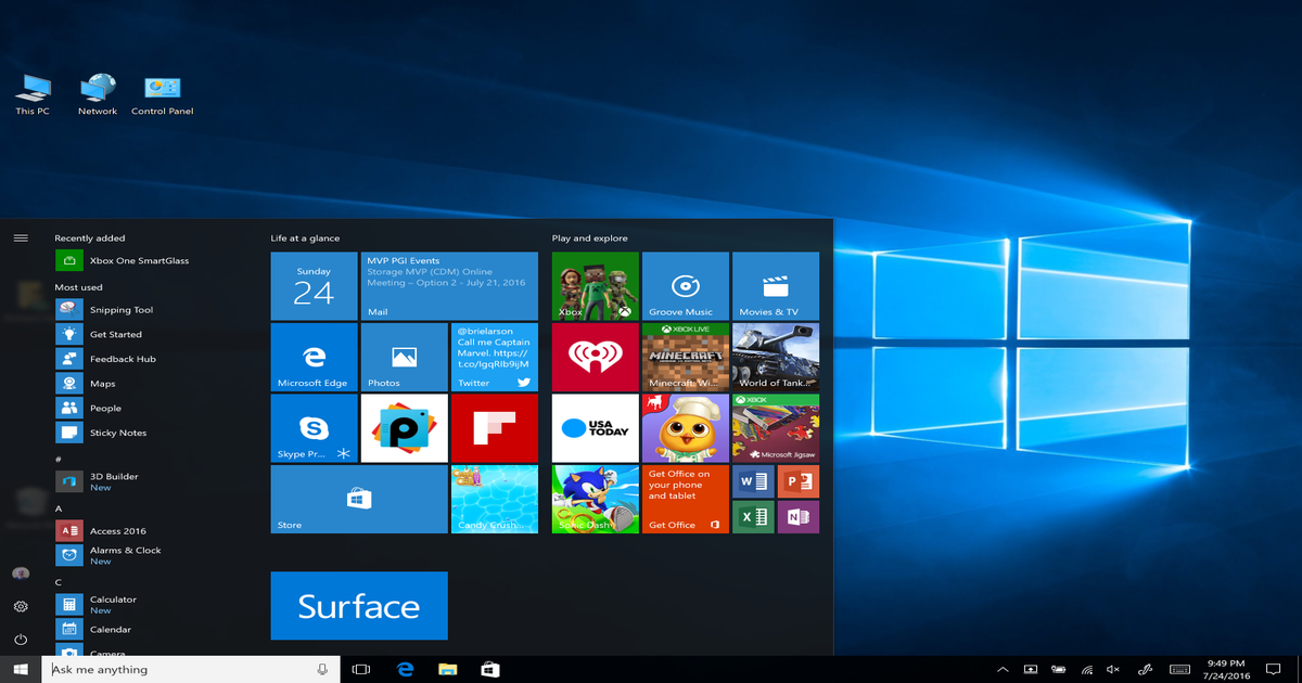 Controlling Windows 10 Tips, Tricks and Suggestions in the Anniversary ...