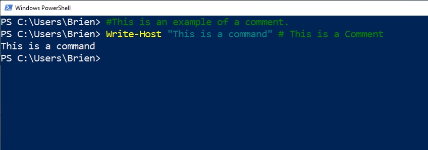 How To Use PowerShell Comments