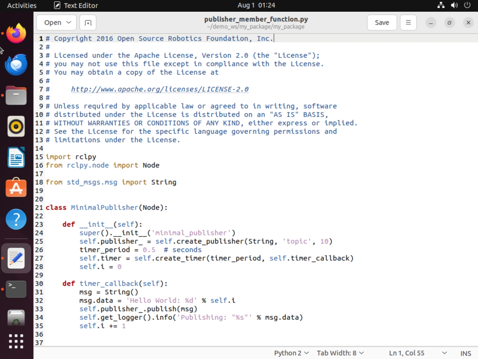 How To Build Your First ROS Application