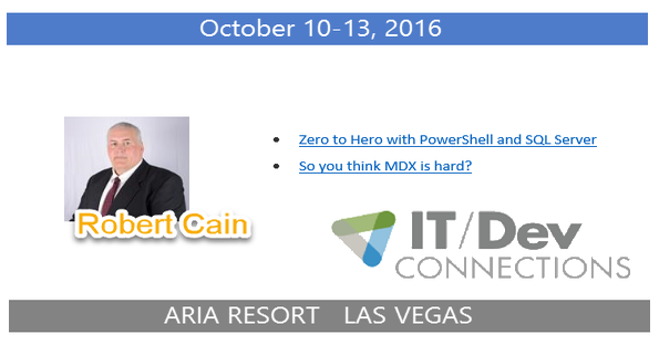 IT/Dev Connections 2016 Speaker Highlight: Robert Cain