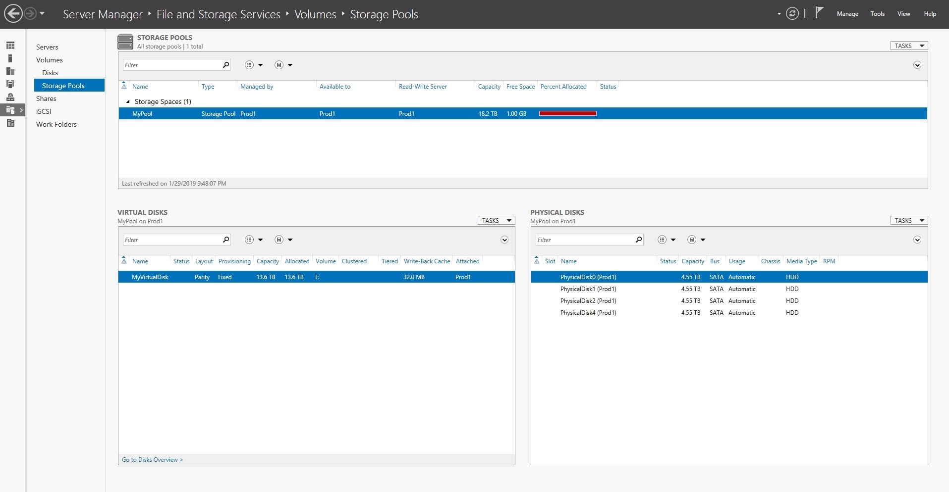 Storage Spaces vs. Storage Spaces Direct