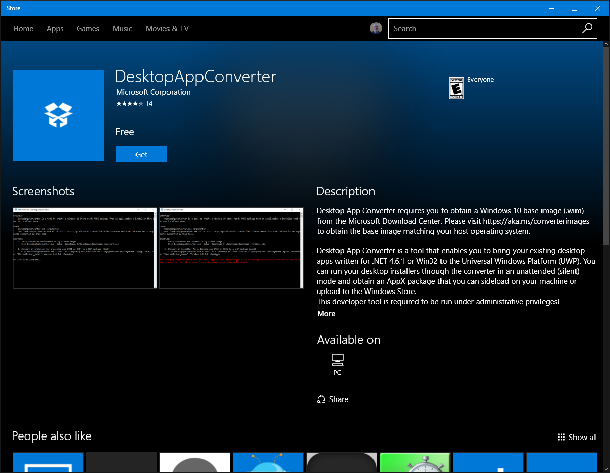 Microsoft Updates Desktop App Converter Base Images and Documentation