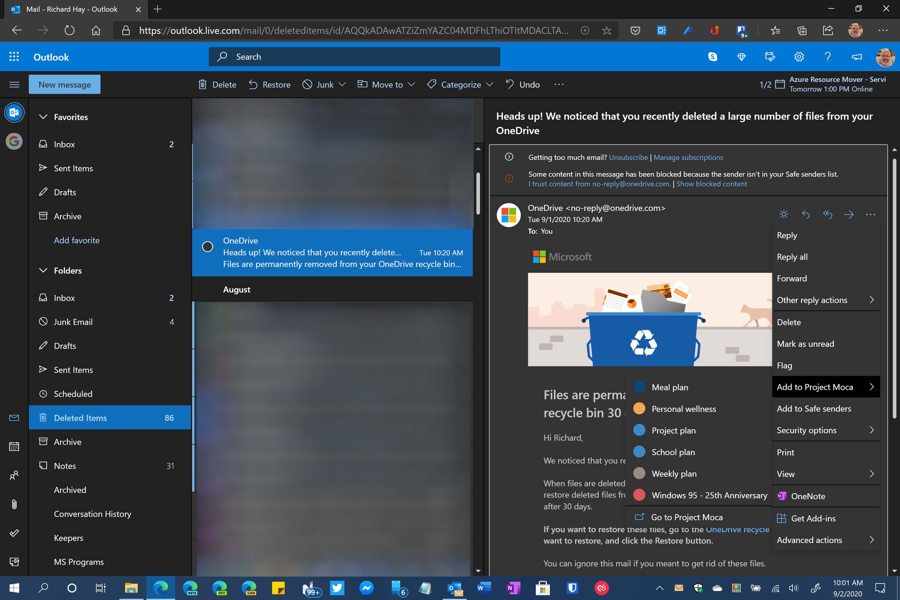 Using Microsoft's Project Moca to Organize and Track Projects