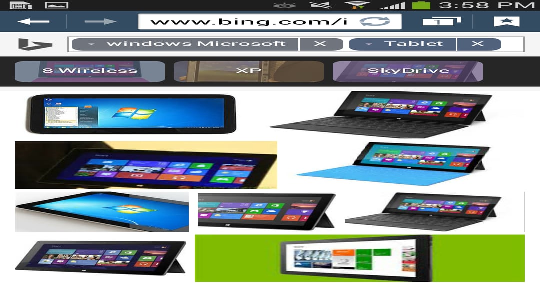 Bing mobile image search upgrade for Android and iOS users