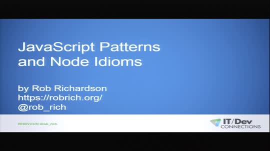 Javascript Patterns And Node Idioms
