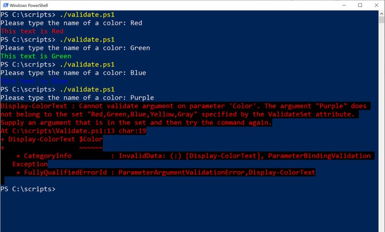 Powershell Parameter Validation Ensuring Valid Input For Functions 6303