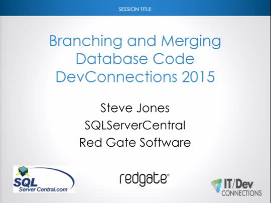 Branching And Merging Database Code