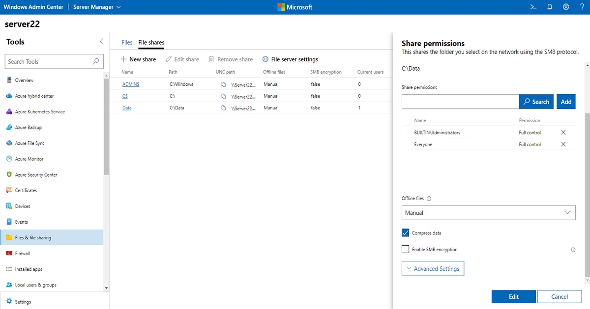 How To Set Up SMB Compression on Windows Server 2022 and Clients