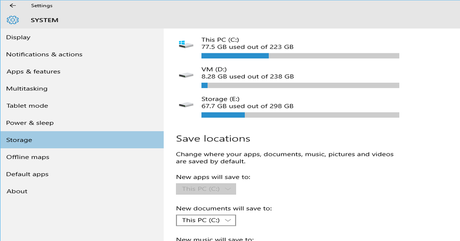 How to change your default save locations on Windows 10