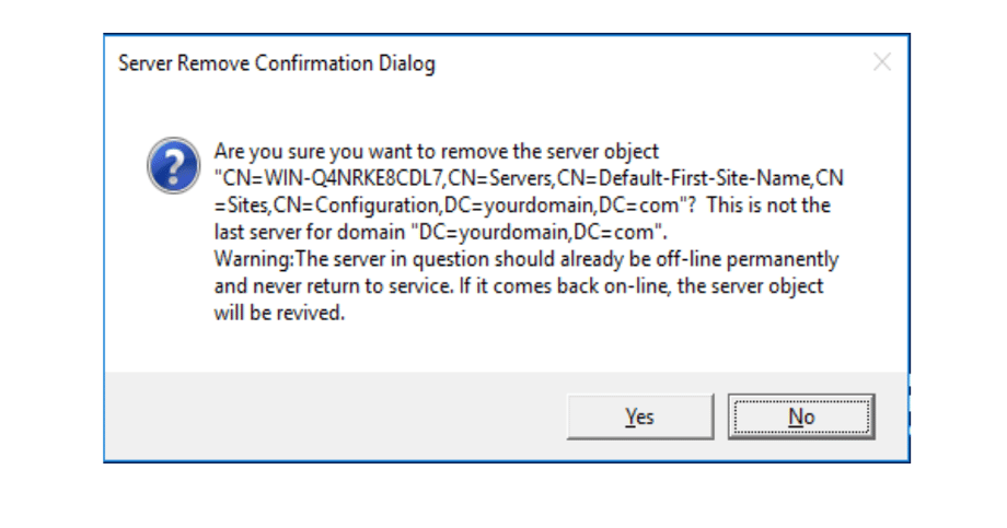 How to Remove Failed DCs from Active Directory Domain in Windows Server ...