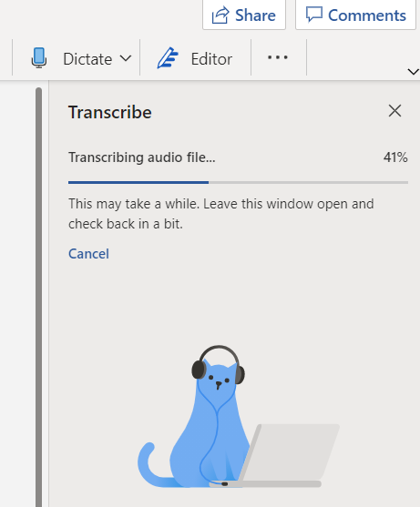 Hands On with Microsoft's New Transcribe in Word Feature