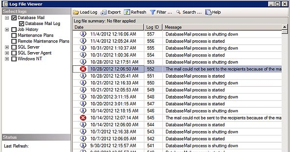 SQL Server Log Files