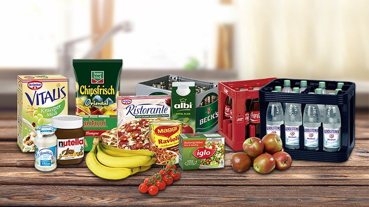 Der REWE Einkaufswagen