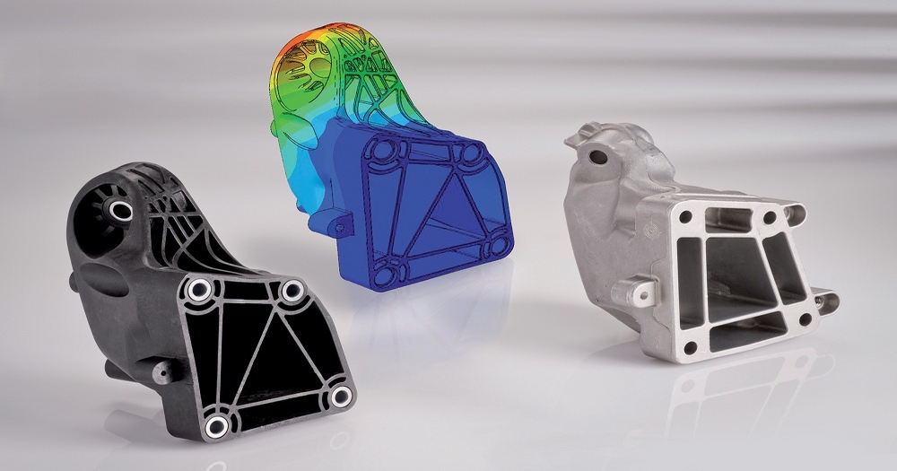 World first: Daimler opts for plastic engine support; replaces aluminu