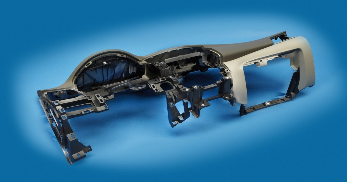 Dashboard skin is injection-molded in world first