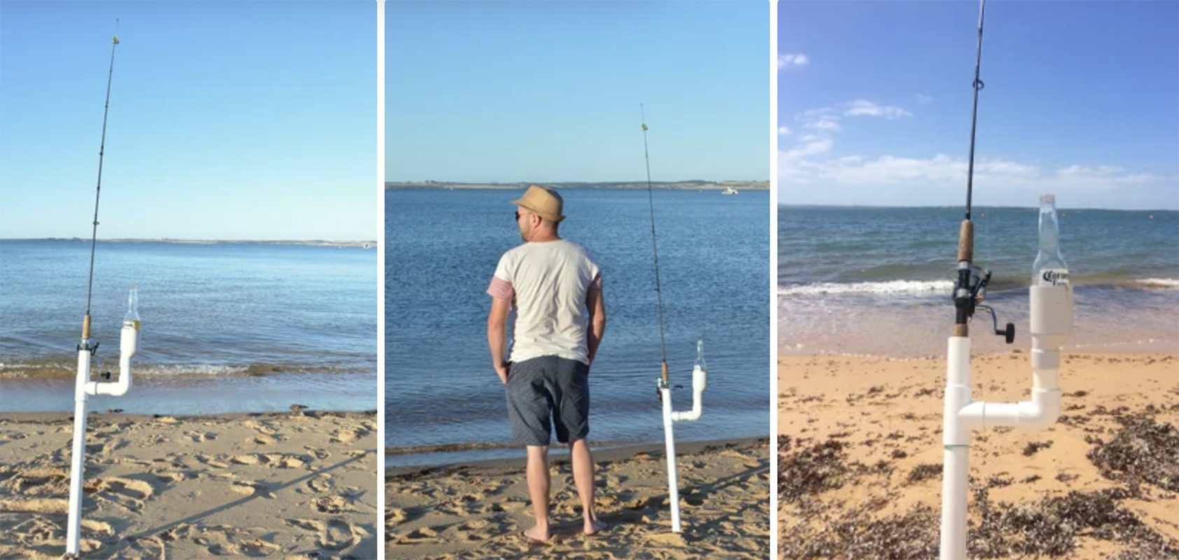 What the World Needs Now: A Combo Fishing Rod and Beer Holder
