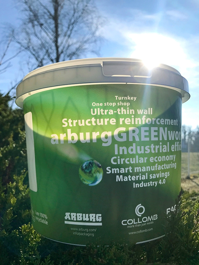 Molding Cell Produces Thin-Walled Packaging with Recycled Content