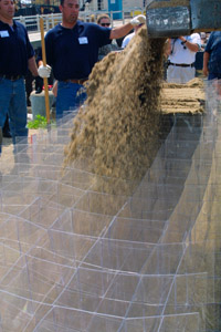 Extruded Spectar sheet builds a better flood barrier