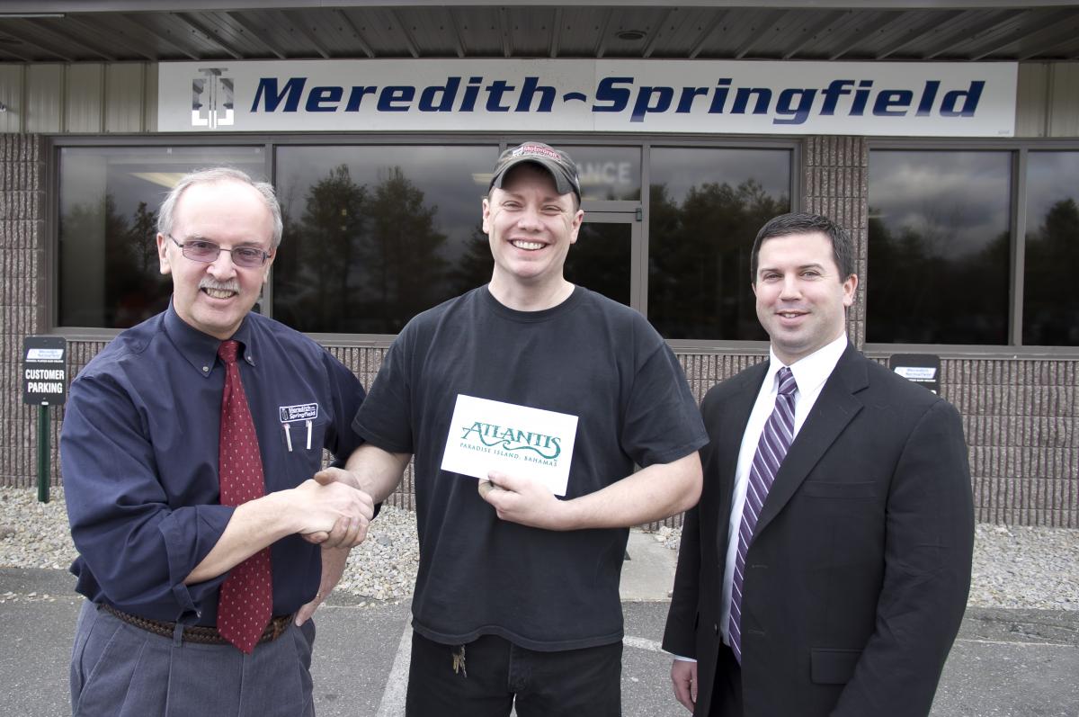 Safety pays for everyone, including one lucky Meredith-Springfield emp