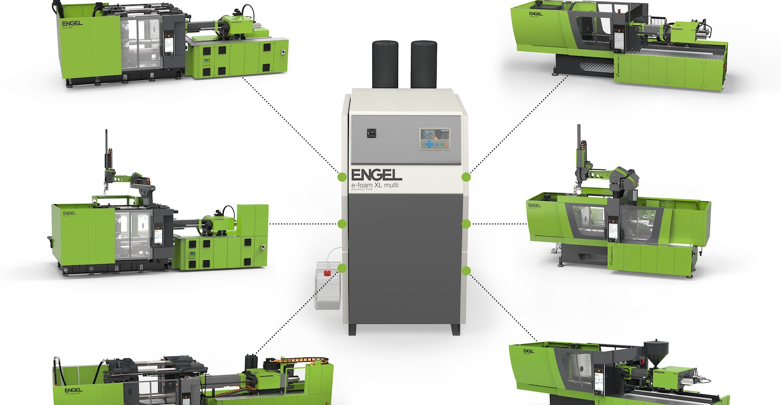 Structural Foam Molding via Centralized Gas Supply Reduces Costs