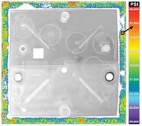Pressure-sensitive film helps keep parting lines even