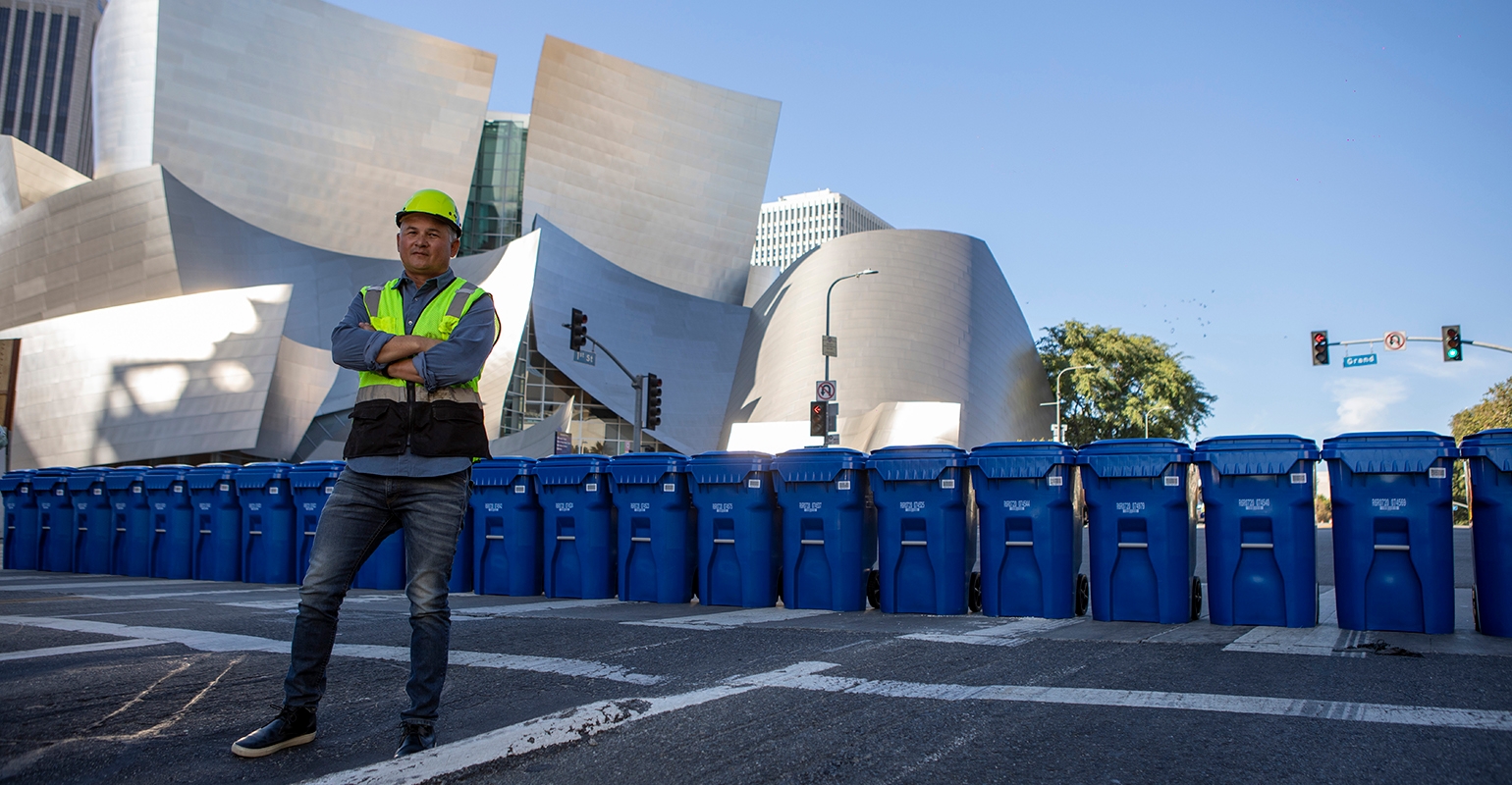 Major Los Angeles Street Paved Using Recycled Plastic Asphalt