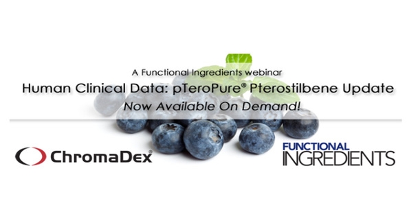 WEBINAR: Human Clinical Data: pTeroPure® Pterostilbene Update