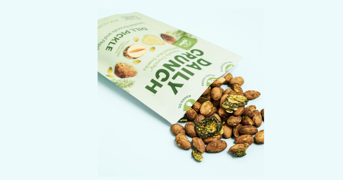Daily Crunch creates a dilly of a snack with sprouted almonds, pepitas