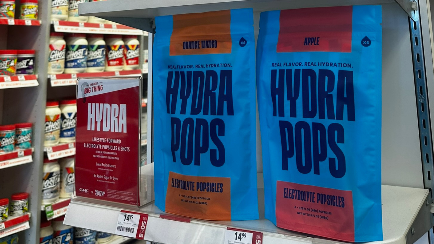 Hydra Hydration's functional electrolyte pops